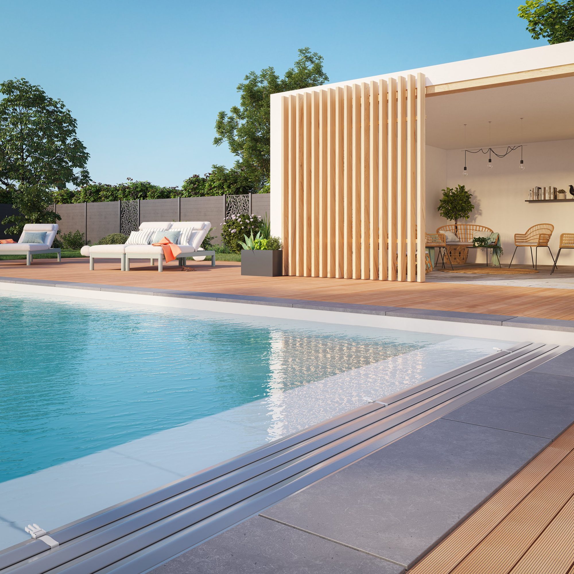 Enrouleur Couverture de Piscine - Immergé | SOFATEC