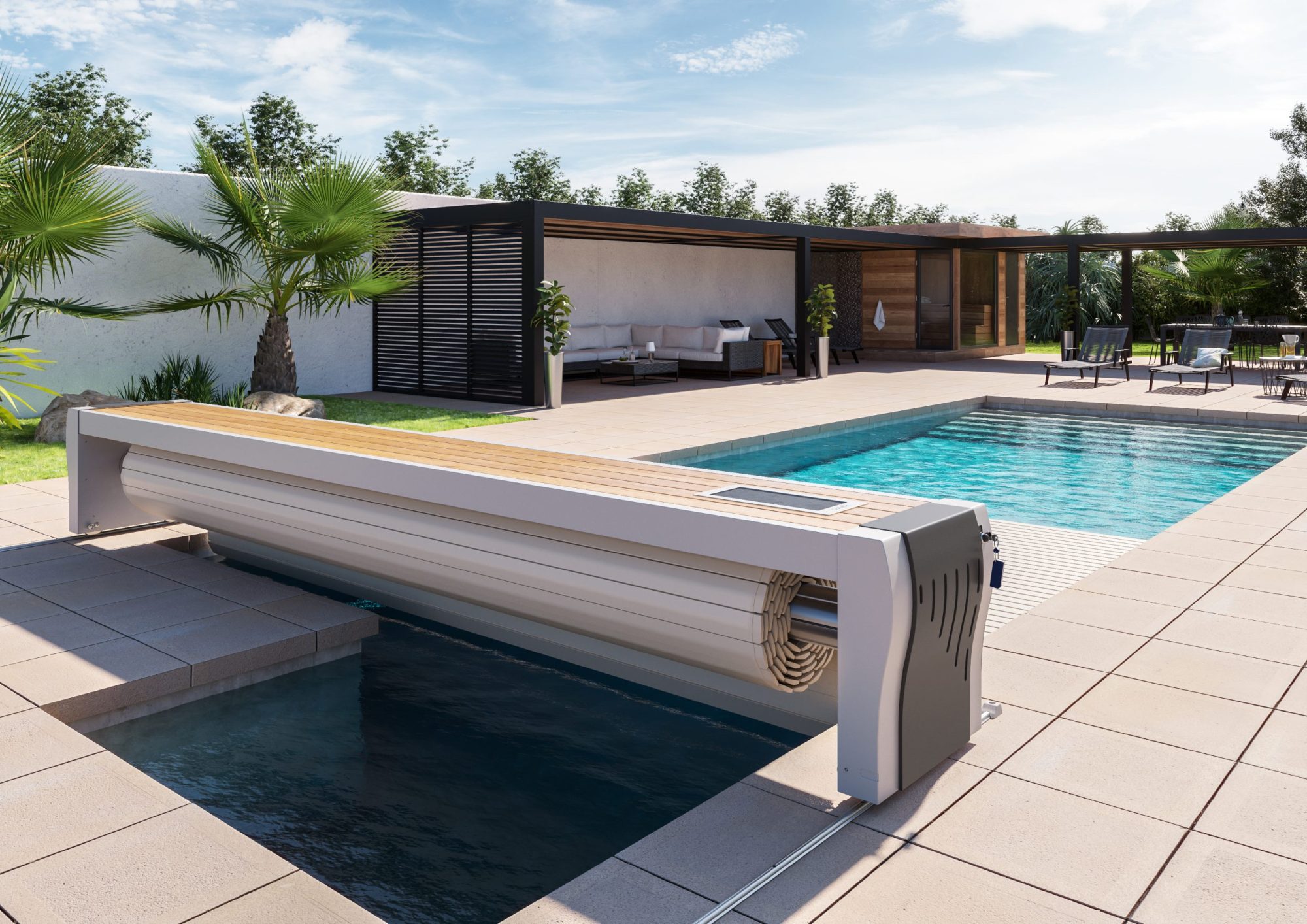 Enrouleur Couverture de Piscine - Hors Sol | SOFATEC